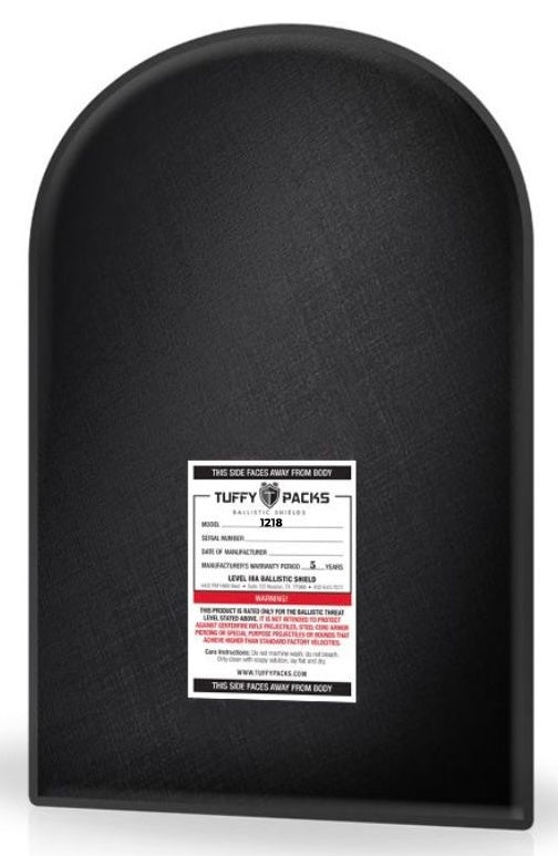 TuffyPacks 12" x 18" Level IIIA Bulletproof Backpack Insert